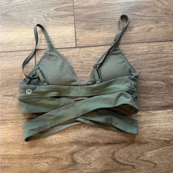 lululemon athletica | Intimates & Sleepwear | Still Now Olive Green Bra ...